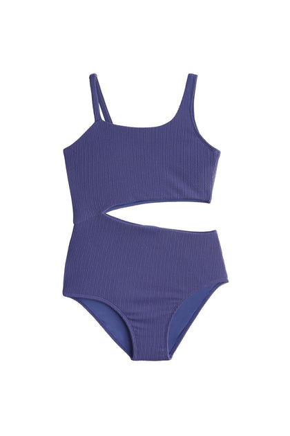 Seafolly Girls Textured Cut Out One Piece - Navy – Fit & Folly